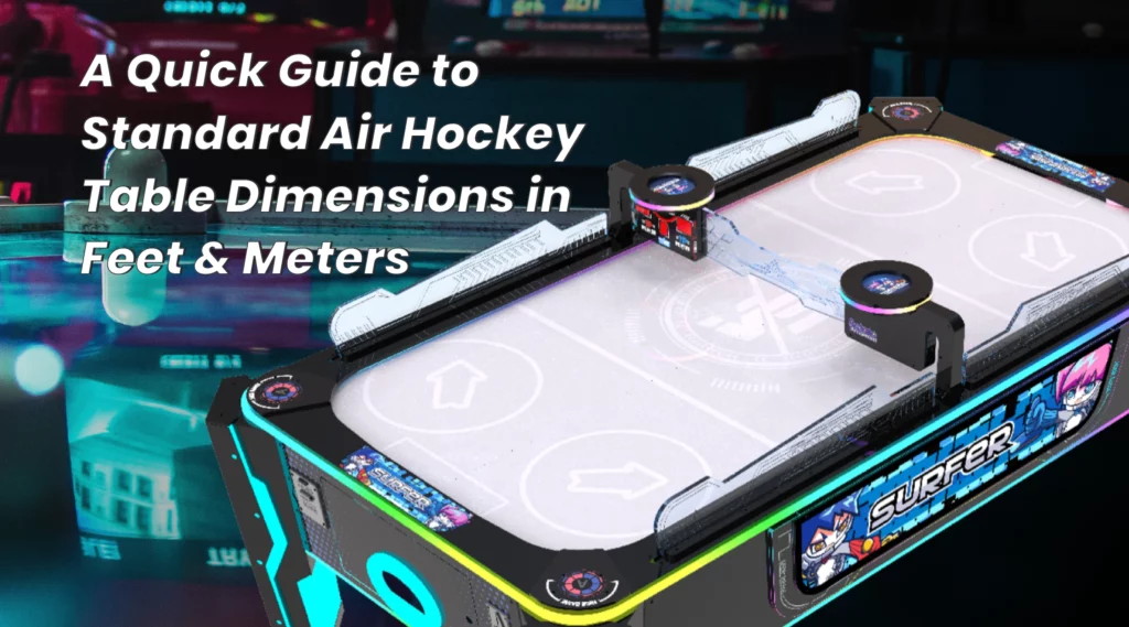 A Quick Guide to Standard Air Hockey Table Dimensions in Feet & Meters ...